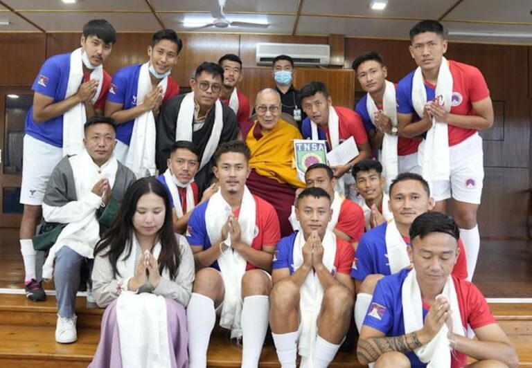 Dalai Lama blesses team Tibet prior to CONIFA Asia Cup - Phayul